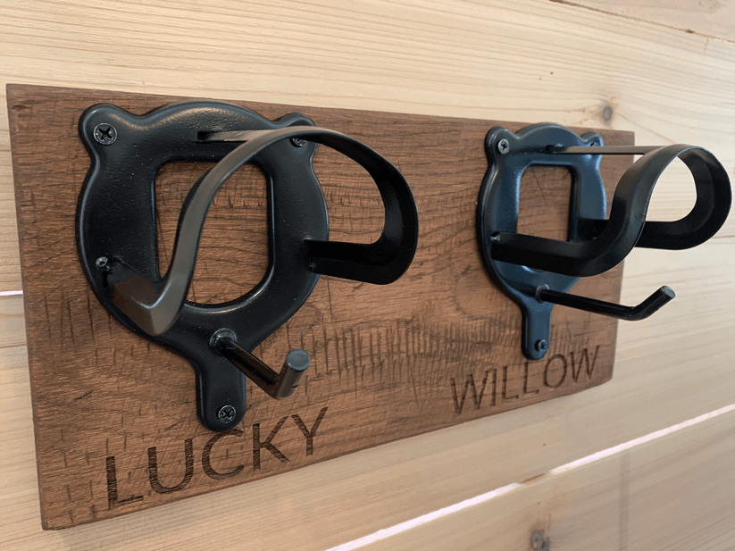 Personalized Horse Tack Bridle Wall Coat Rack with 2 Hooks – Magnolia ...