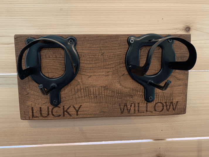 Personalized Horse Tack Bridle Wall Coat Rack with 2 Hooks – Magnolia ...