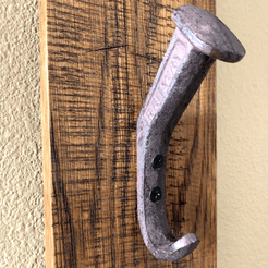 Backpack Wall Rack with 3 Railroad Stakes in Rustic Farmhouse Style ...